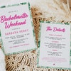 HENLEY Bachelorette Welcome Sign Template Edgy Pink and Red ...