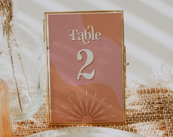 Table Numbers / Groovy - Etsy