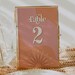 Retro Wedding Table Number Template 70's Themed Table - Etsy