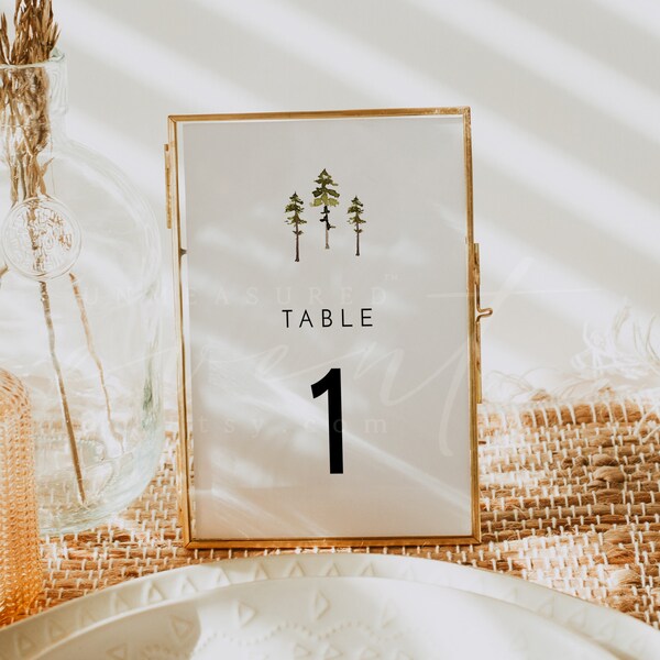 Mountain Table Numbers - Etsy