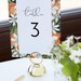 Orange Table Number Template, Citrus Table Number Printable, Clementine ...