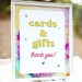 LORI Cards and Gifts Sign Template, Tie Dye Gift Table Sign, Retro ...