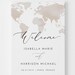 Watercolor Map Wedding Welcome Sign Template Destination - Etsy