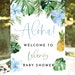 LALANI Aloha Baby Shower Welcome Sign Template, Luau Baby Shower ...