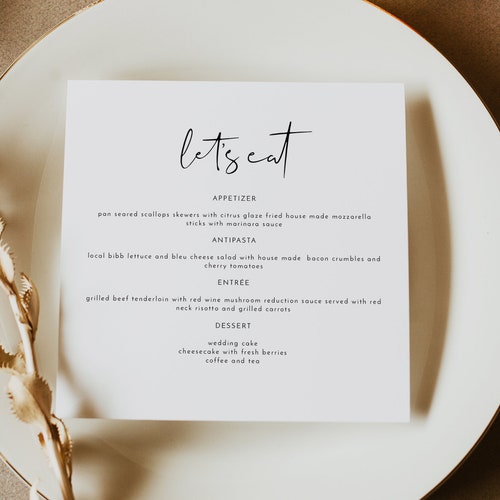 ADELLA Minimalist Wedding Welcome Sign Template Modern | Etsy