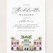 FIONA Charleston Bachelorette Invitation & Itinerary Template ...