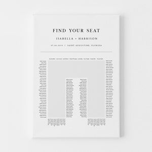 HARPER Minimalist U-shaped Seating Chart Template, Horseshoe Table ...