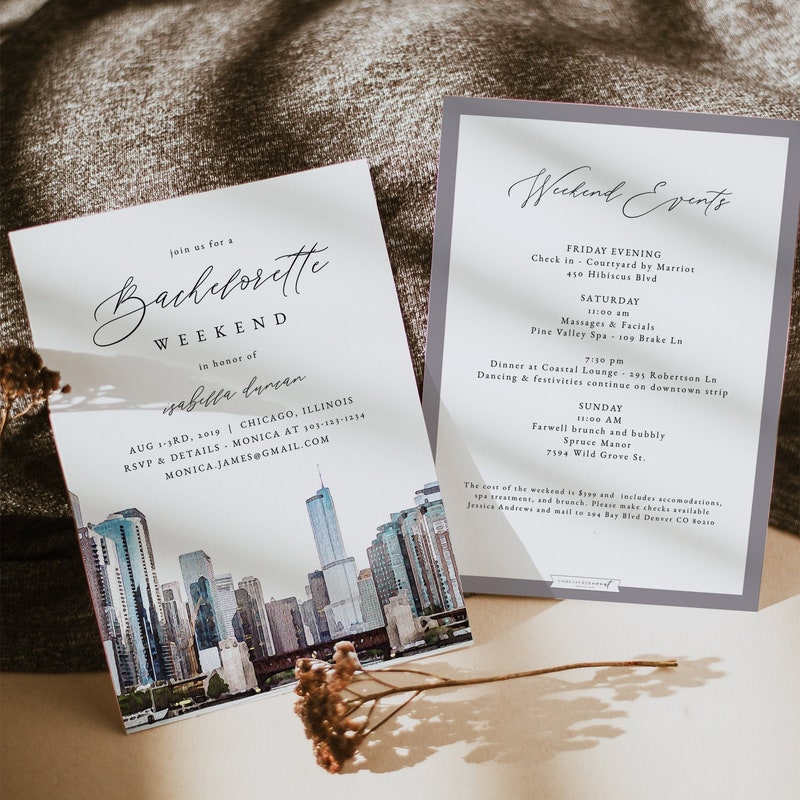 Chicago Invitation - Etsy
