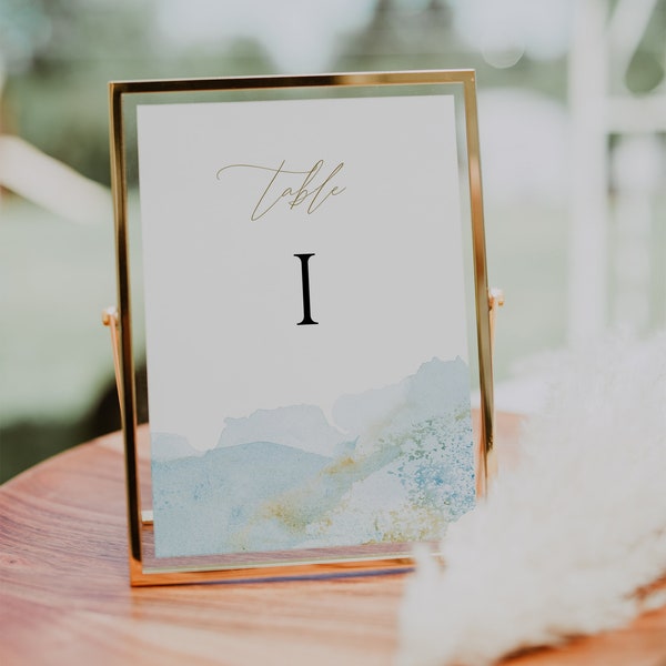 Ocean Wedding Table Numbers - Etsy