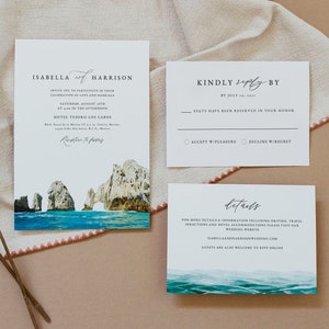 Cabo Wedding Invitation Suite Printable, Cabo San Lucas Wedding ...