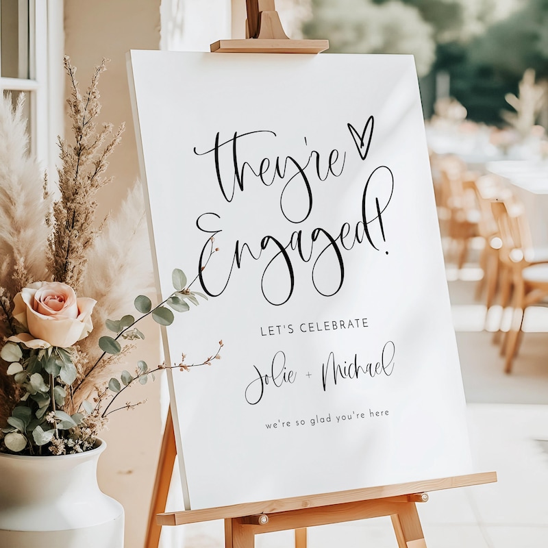 Engaged Welcomed Sign - Etsy