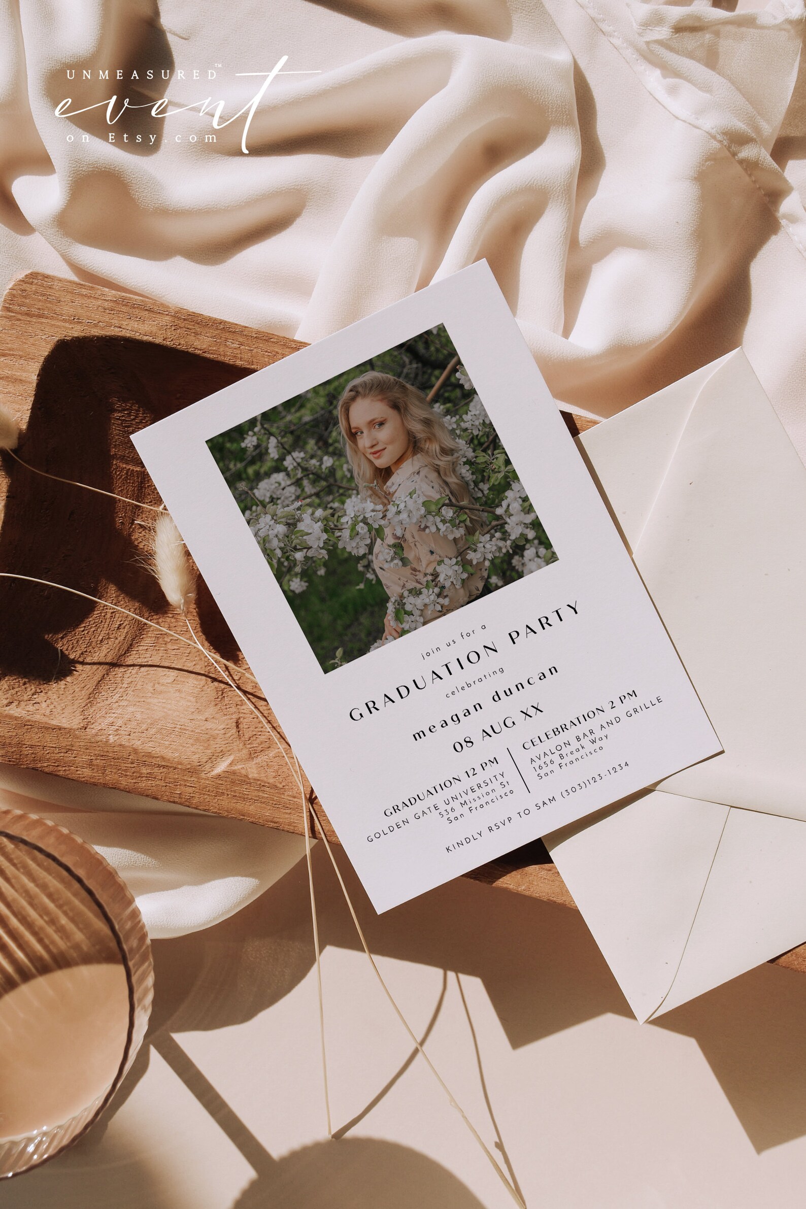 ZARA Photo Graduation Invitation Template Modern Graduation - Etsy