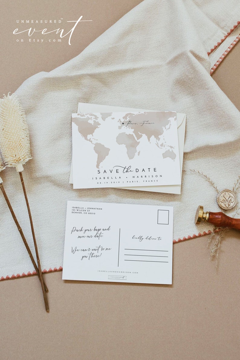 CARMEN Destination Wedding Save The Date Template Watercolor Etsy CARMEN Destination Wedding Save The Date Template Watercolor Etsy