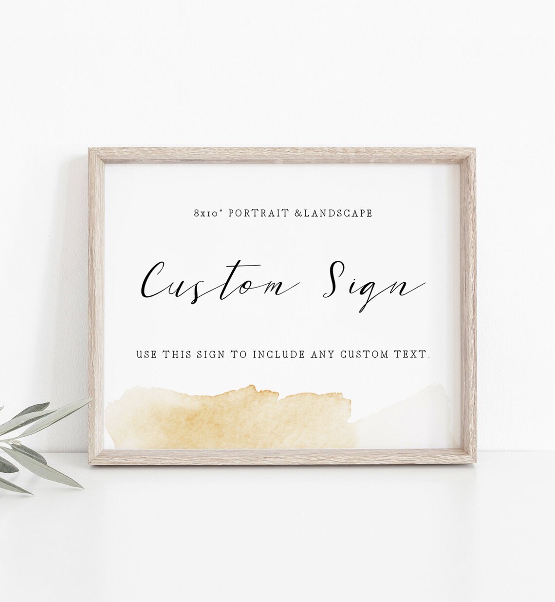 NOLA Yellow Watercolor 8x10 Custom Sign Template - Etsy