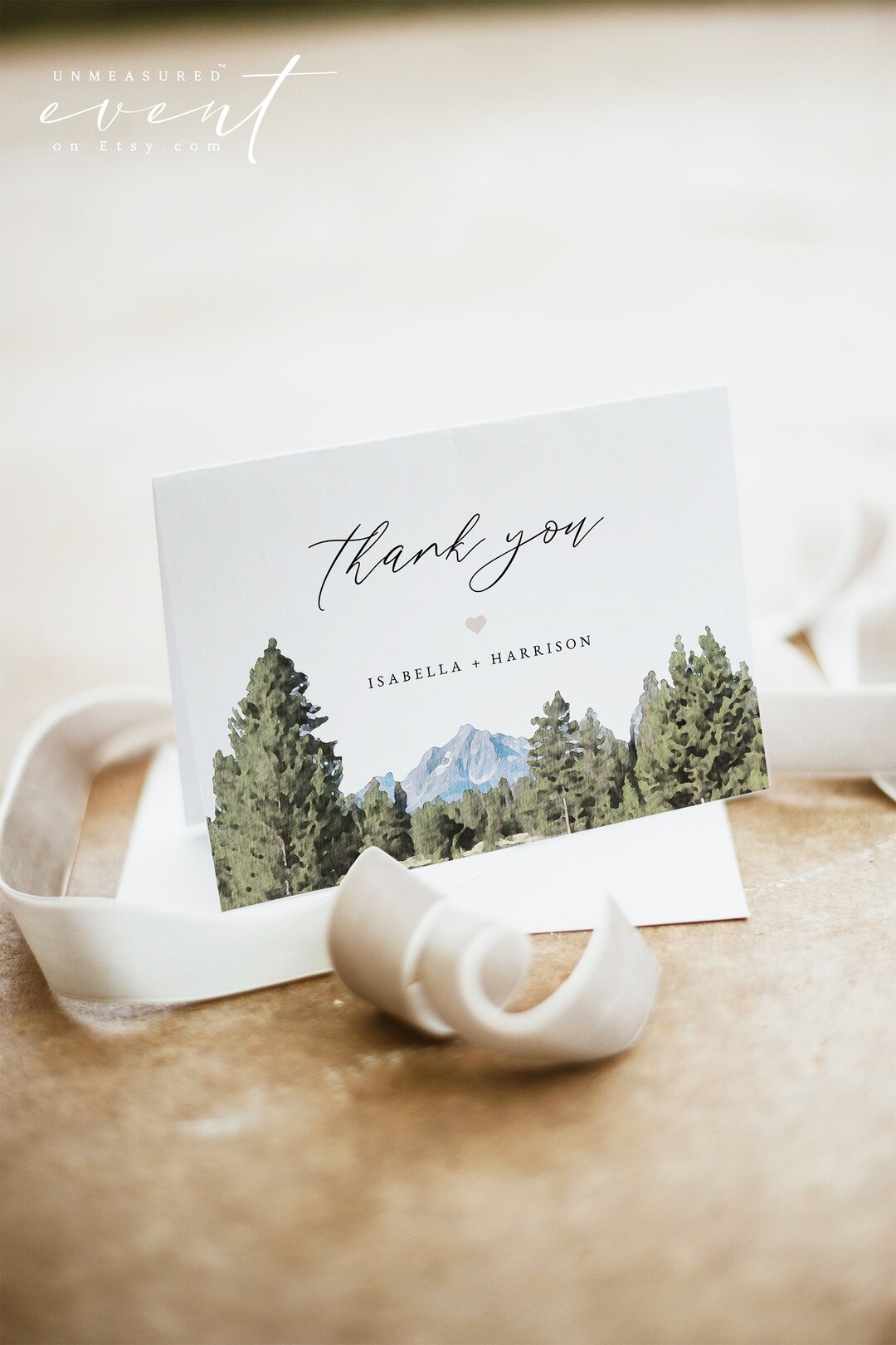 TETON NATIONAL PARK Thank You Card, Printable Thank You Card, Thank You ...