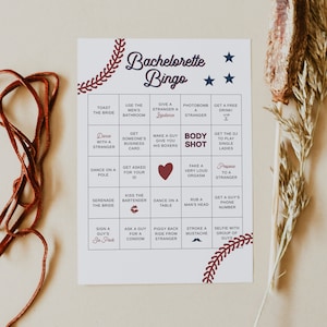 BARRY Bachelorette Bingo Game Printable, Baseball Bachelorette Game ...