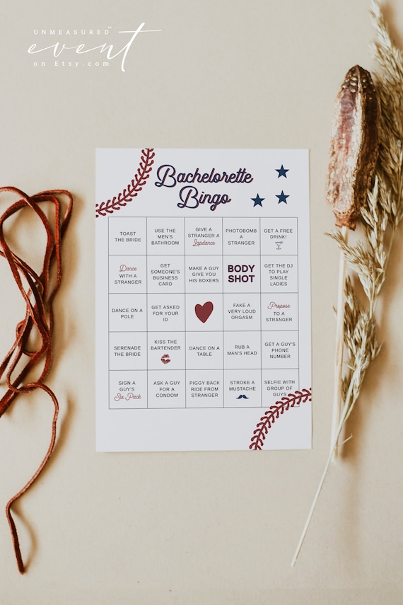BARRY Bachelorette Bingo Game Printable Baseball Bachelorette - Etsy