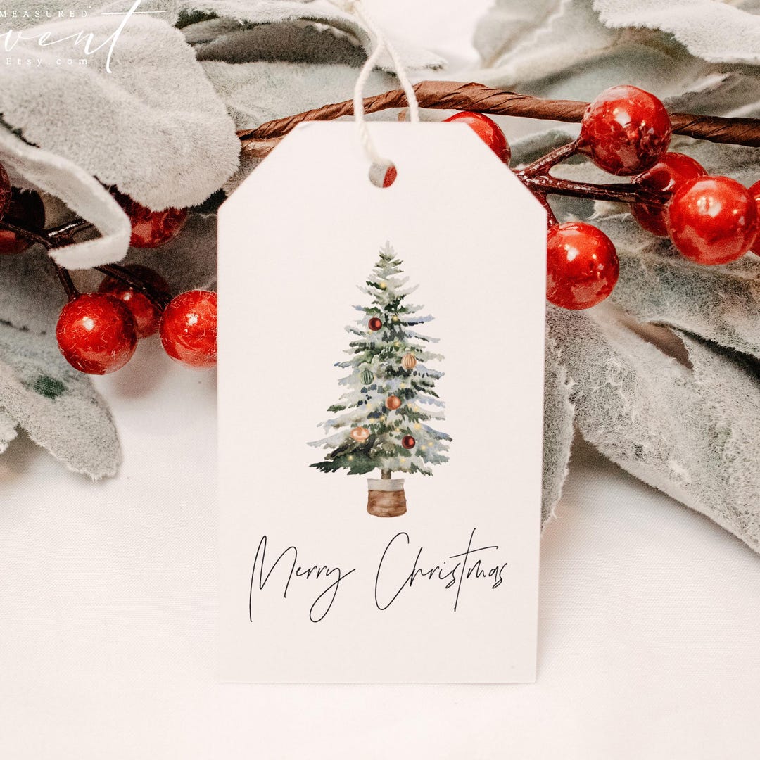 HARLOW PRINTED + SHIPPED Christmas Tags, Christmas Gift Tags, Modern ...