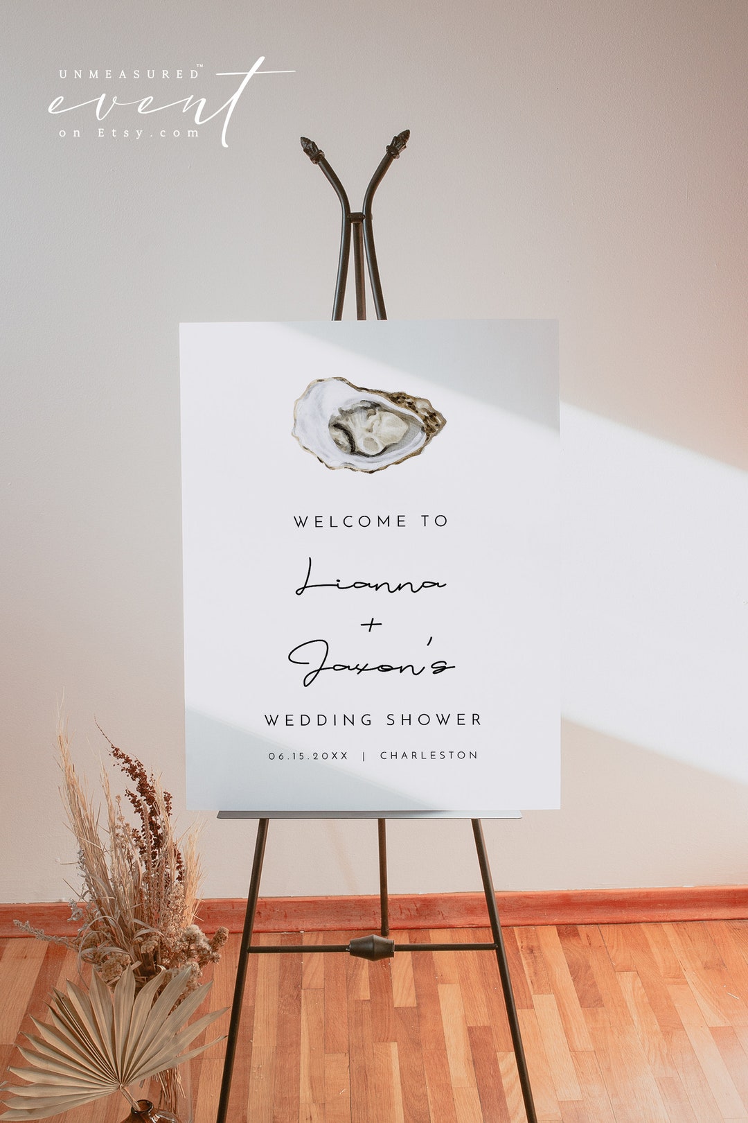CATE Modern Clambake Welcome Sign Template, Clam Couples Shower Welcome ...