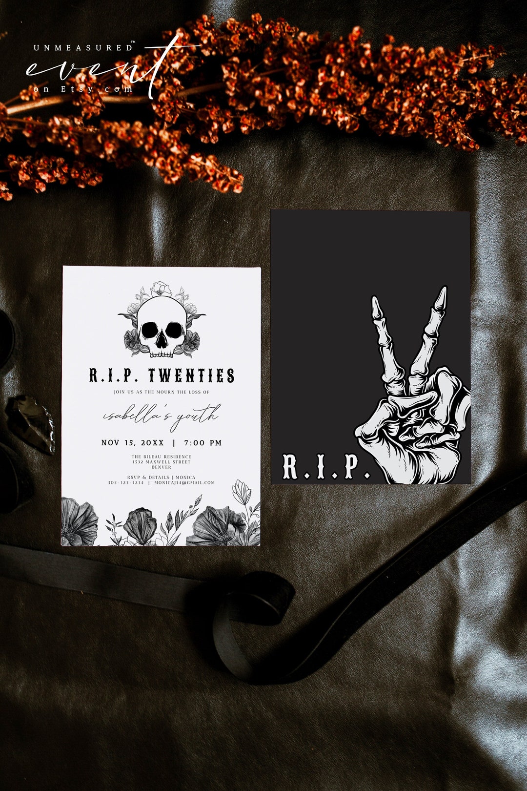 NOVA RIP Twenties Invitation Template, RIP 20's Invitation Printable ...