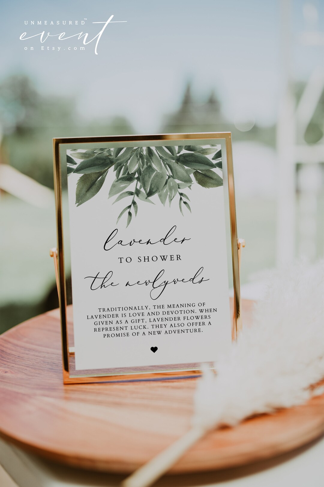 LANA Lavender Toss Sign Printable, Rustic Boho Wedding Sign, Greenery ...