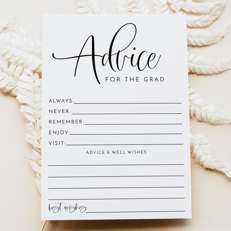 Graduation Advice Cards - Etsy