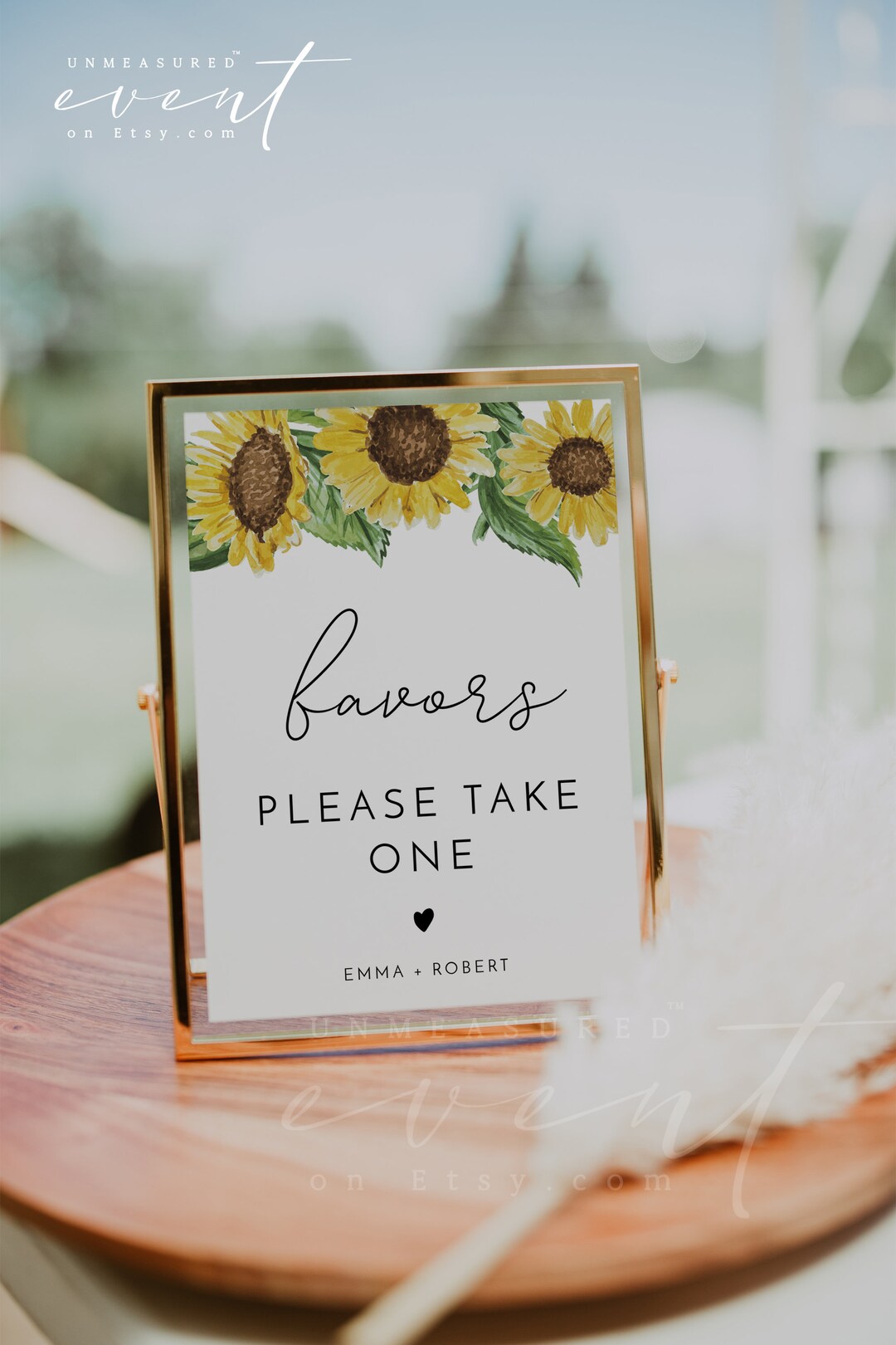 EMMA Favor Sign Template Printable Take a Favor Sign - Etsy