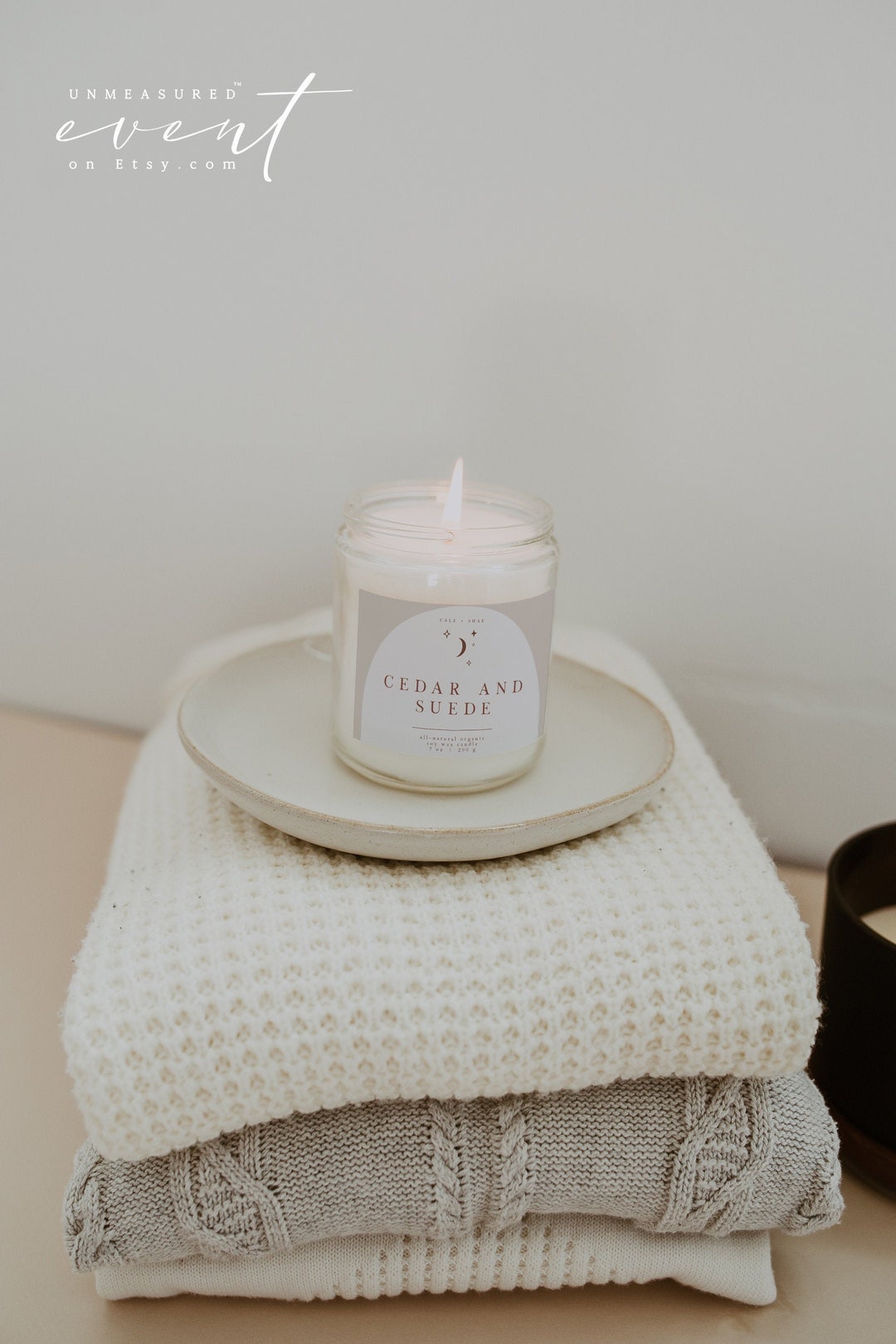 CELESTE Printable Candle Label Template, Terracotta Candle Labels ...