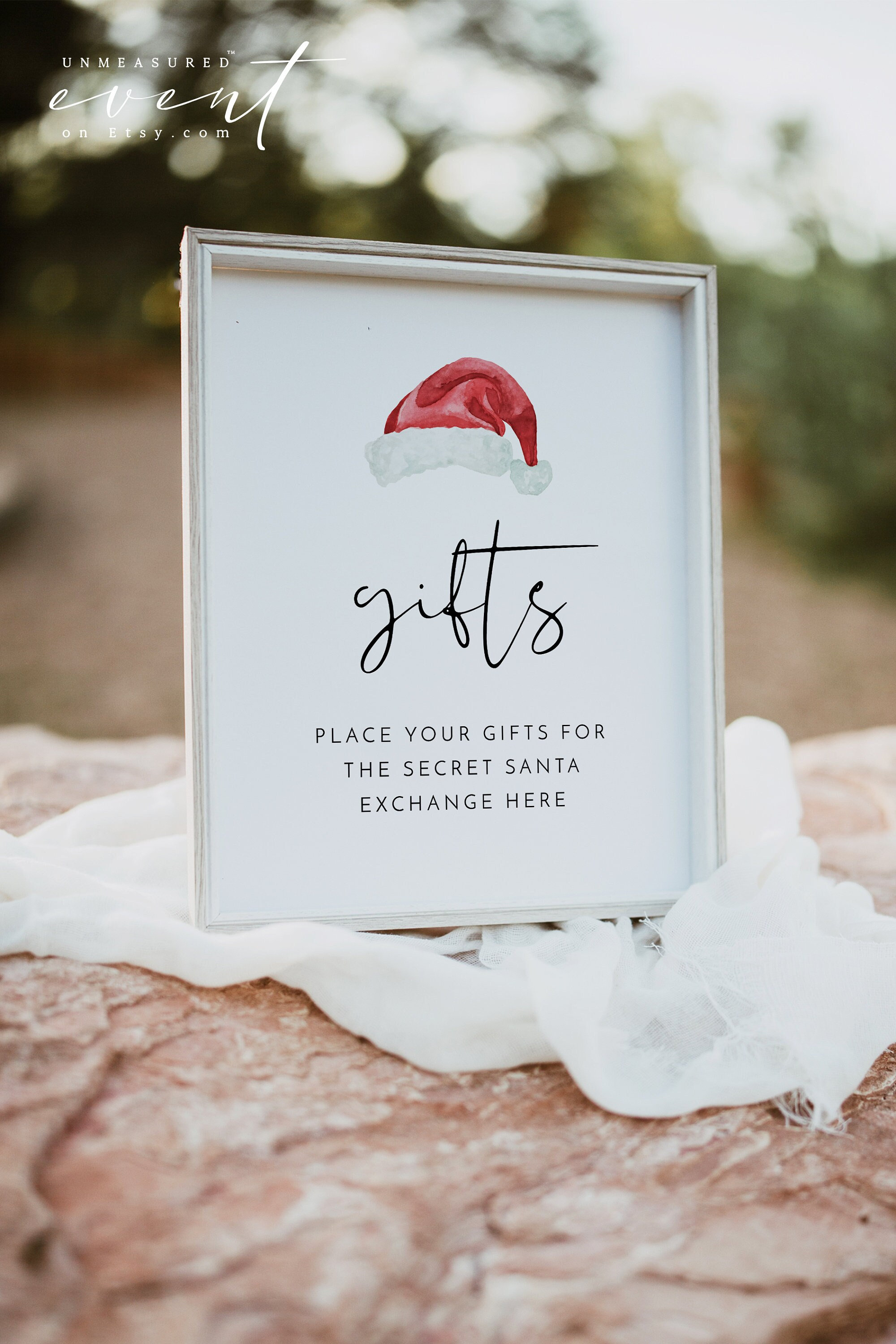 ADELLA Printable Secret Santa Gift Table Sign Printable - Etsy
