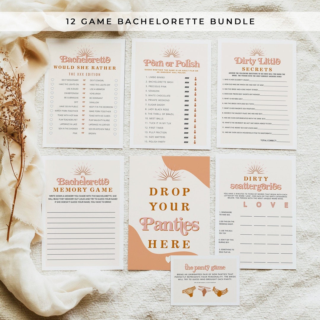 Bachelorette Game Bundle, Retro Bachelorette Games, Printable ...