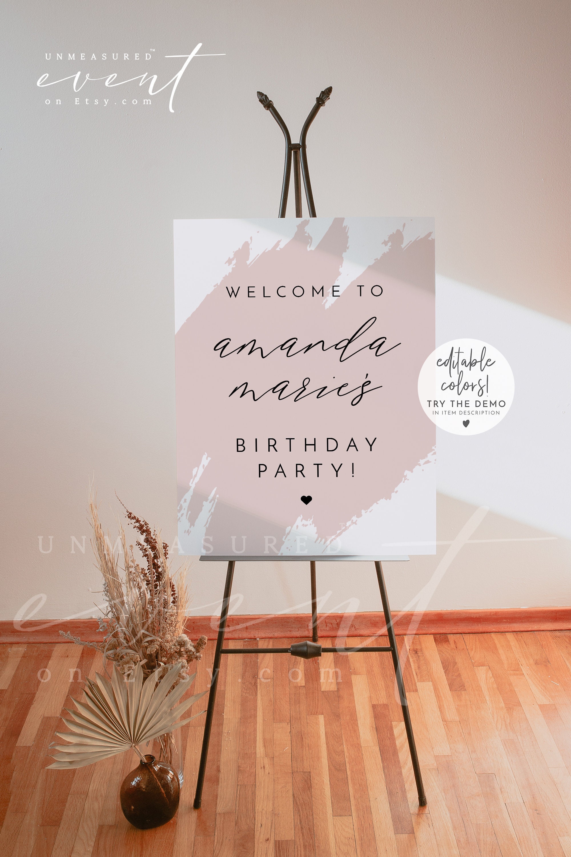 Party Décor Paper & Party Supplies PRINTABLE EDITABLE first birthday ...