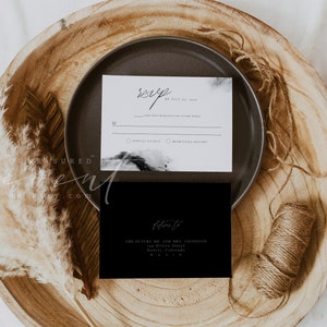 DARIA Wedding Invitation Template Suite Photo Wedding - Etsy