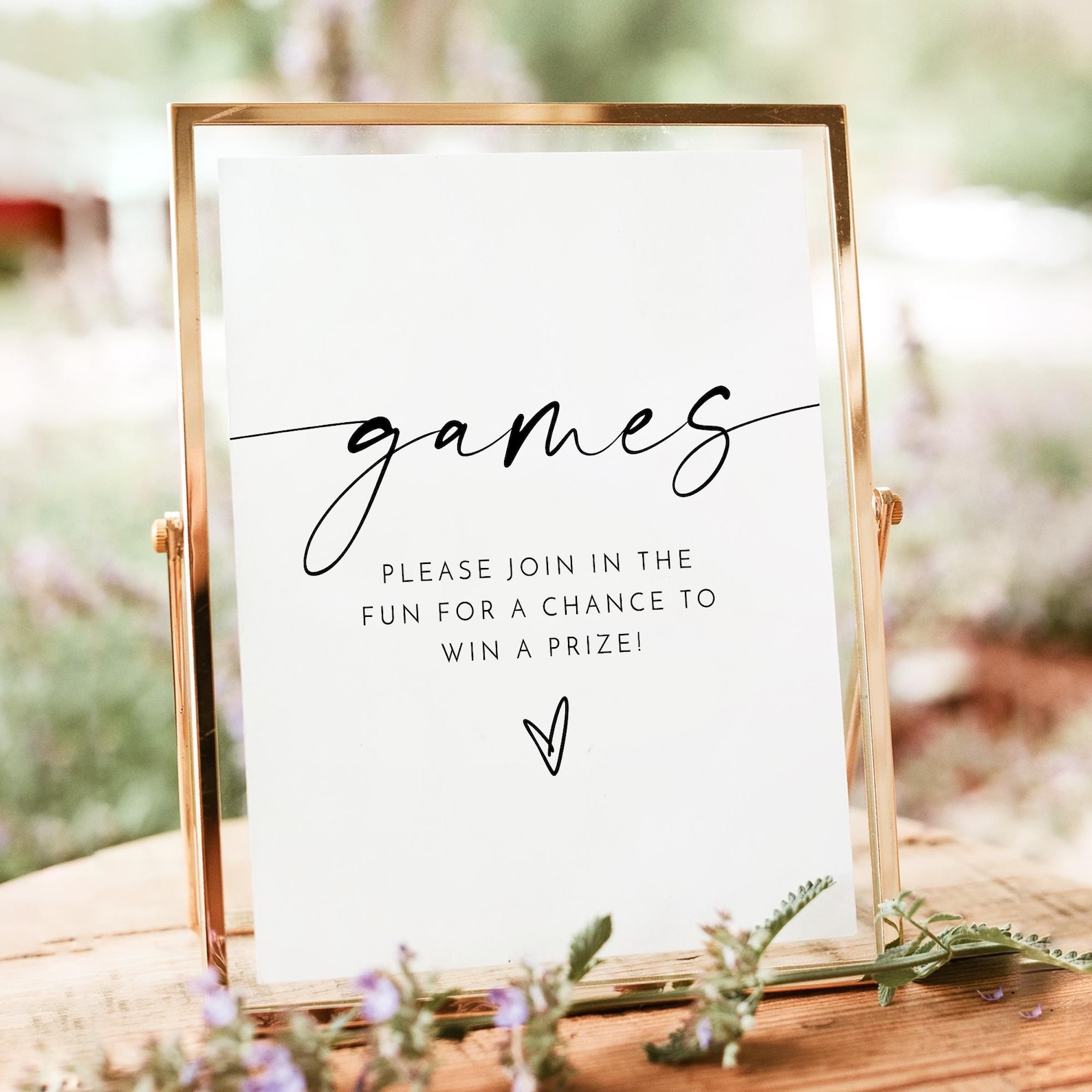 BLAIR PRINTED + SHIPPED Game Sign, 8x10" Bridal Shower Game Sign, Baby ...