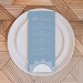 OCEANSIDE Light Blue Sun Ocean Themed Menu Card Printable - Etsy