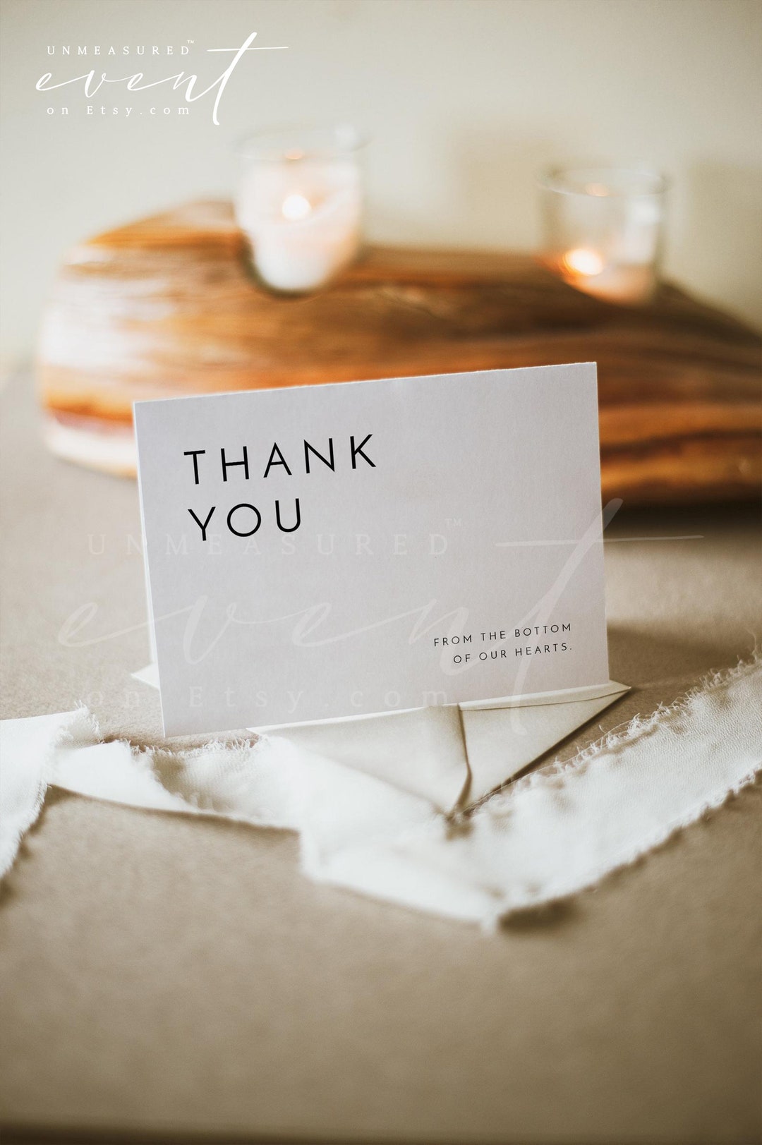 Minimal Thank You Card Template Simple Thank You Card Clean - Etsy