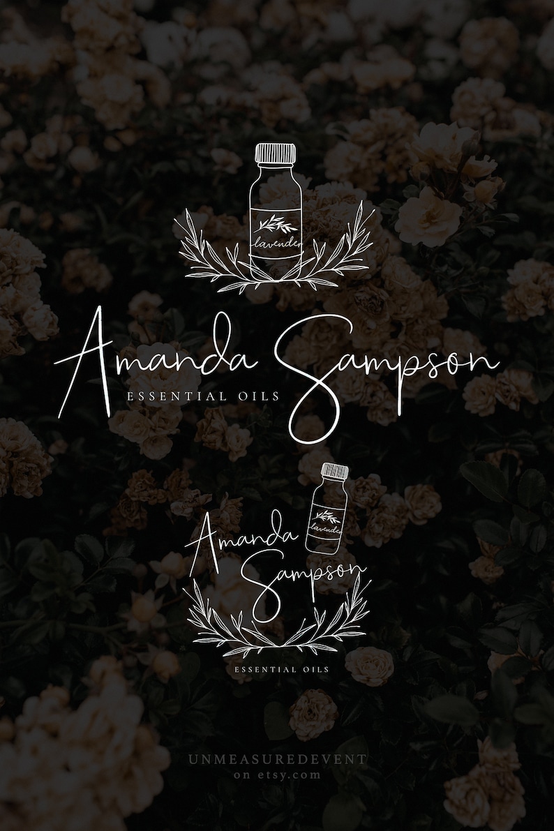 Essential Oil Logo Line Art Essential Oil Logo Design - Etsy