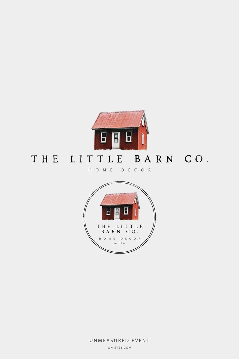 Red Barn Logo Template Barn Logo Design Custom Premade Logo | Etsy