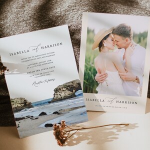 SANTA CRUZ Wedding Invitation Template Suite, California Wedding Invite ...