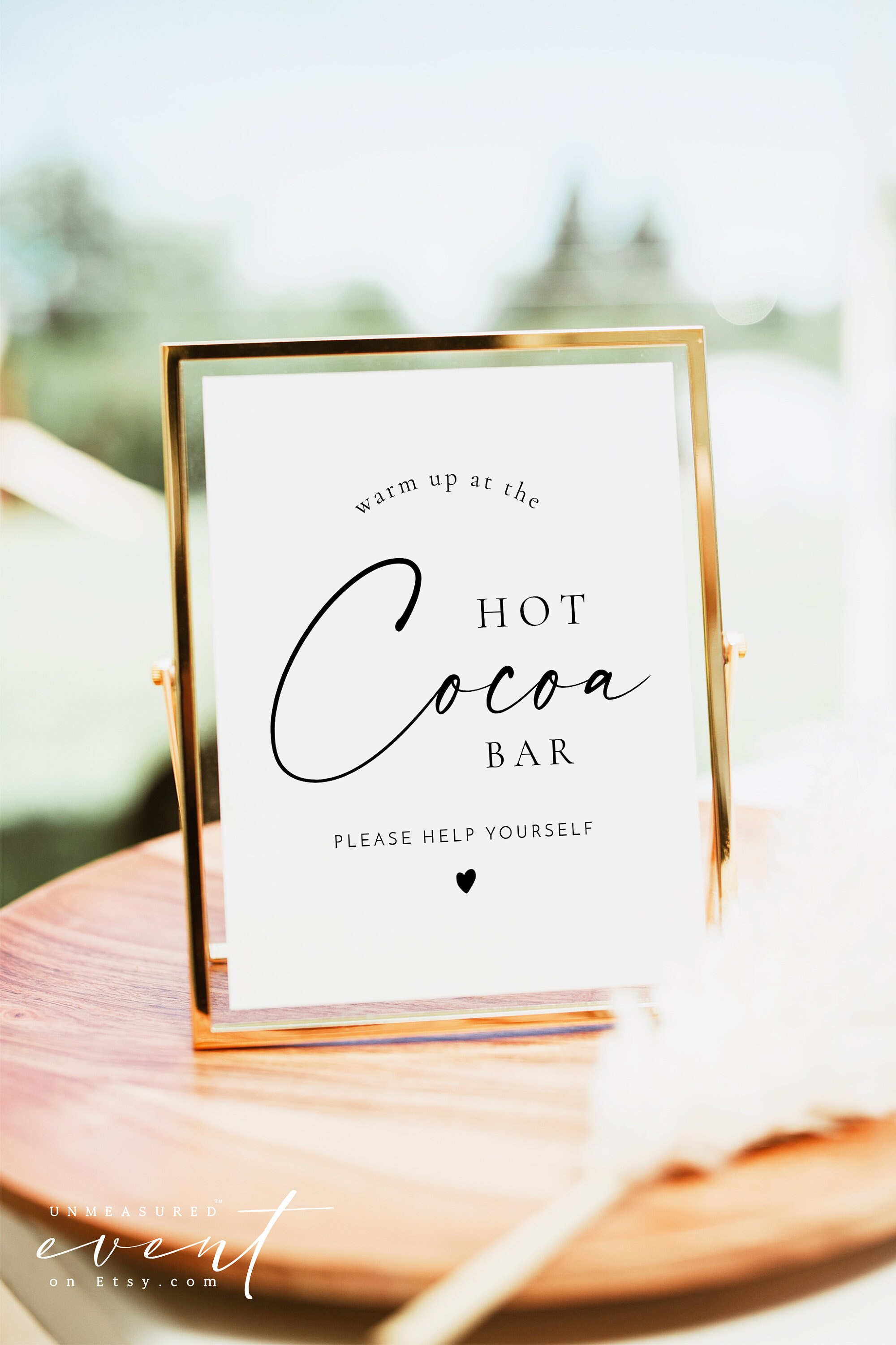 BLAIR PRINTED + SHIPPED Hot Cocoa Sign, 8x10" Hot Chocolate Bar Sign ...