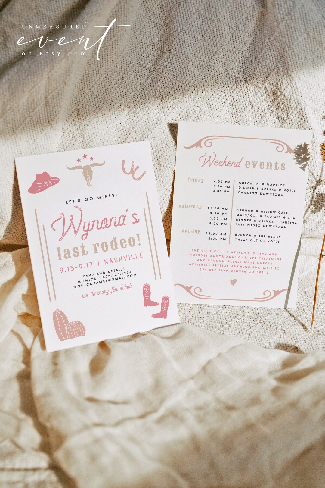 Rodeo Bachelorette Invitation Template, Cowgirl Bachelorette Invitation ...