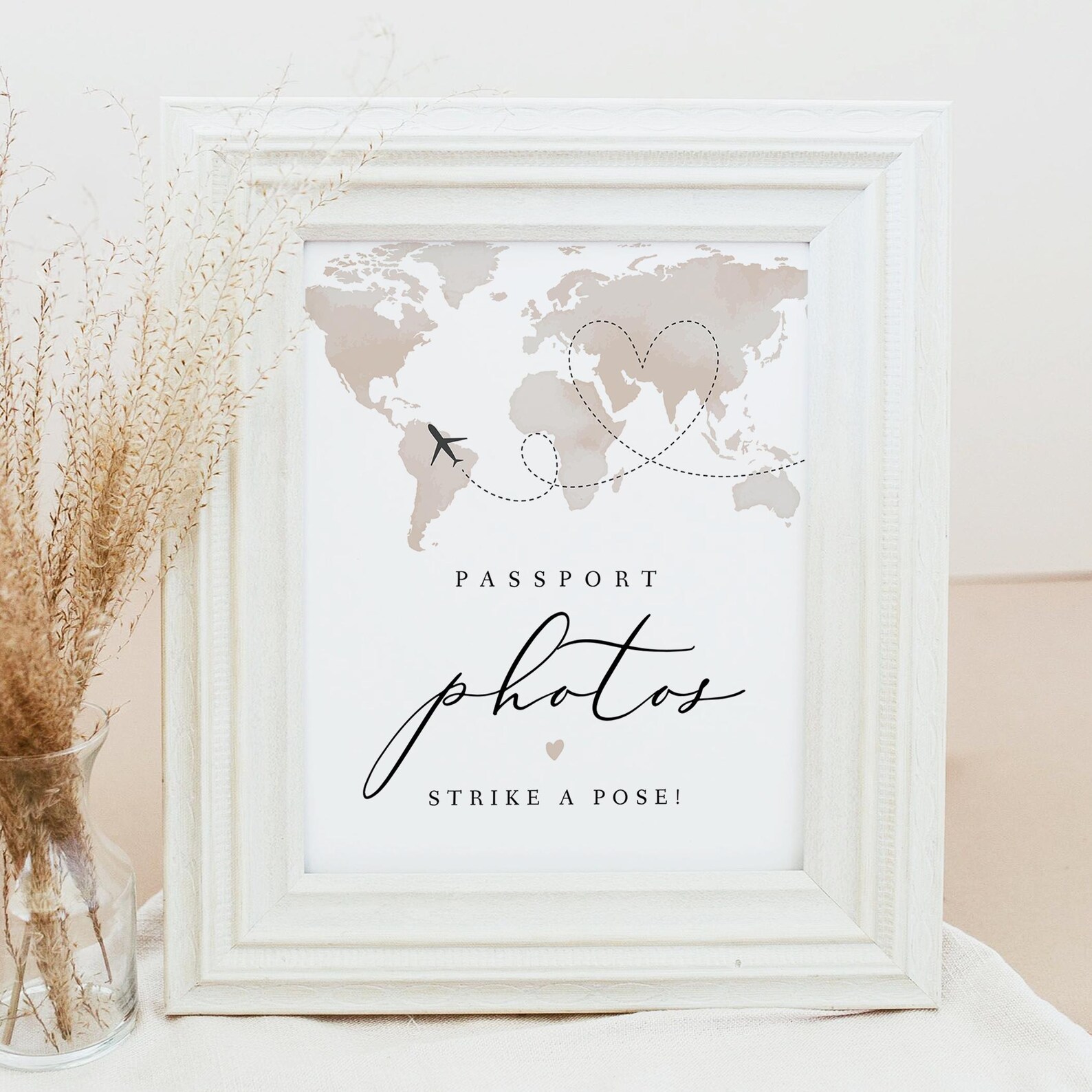 CARMEN Passport Photos Sign Template, Photo Booth Sign Template ...