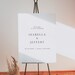 EDITH Classic Wedding Welcome Sign Template, Minimalist Wedding Welcome ...