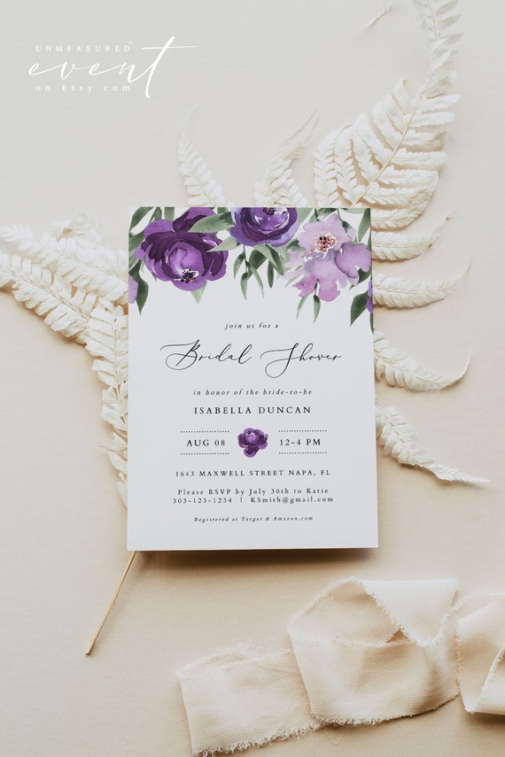 Purple Bridal Templates