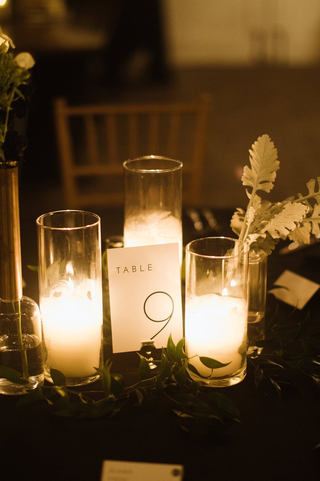 Wedding Table Number, Printable Table Numbers, Modern Minimalist ...