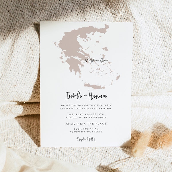 Greek Theme Wedding Invitations - Etsy