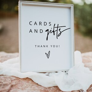 MARLO Cards and Gifts Sign Printable Template Bohemian Card Table ...