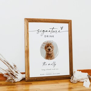 1 Pet Signature Drink Sign Dog Signature Drink Sign Photo - Etsy