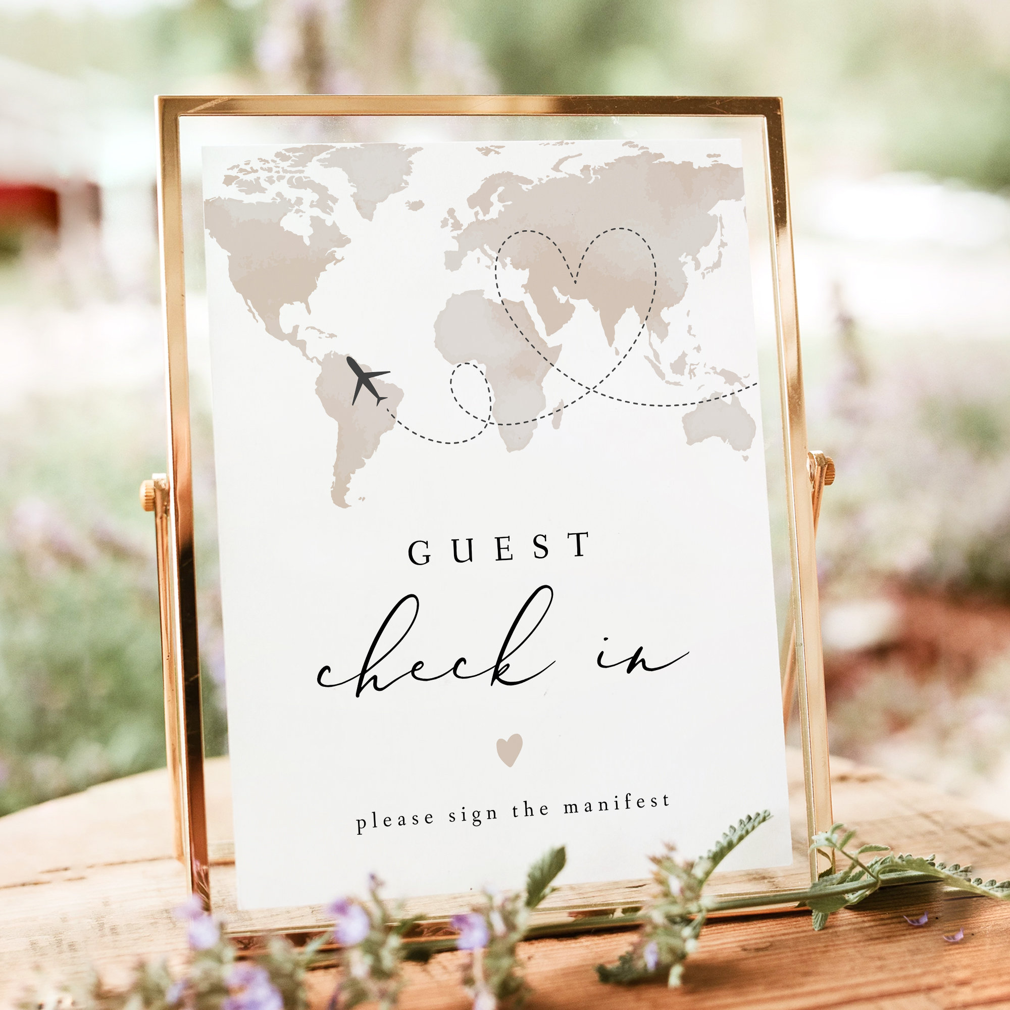 CARMEN PRINTED + SHIPPED Guest Check in Sign, 8x10" Airplane Baby ...