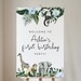 AMARA Boy Safari Baby Shower Welcome Sign Template Jungle - Etsy