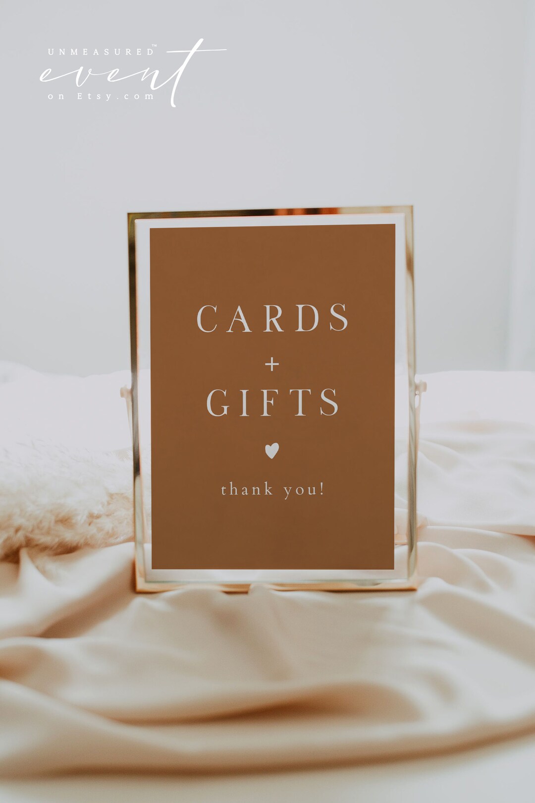 MIA Terracotta Cards and Gifts Sign Template, Burnt Orange Cards and ...